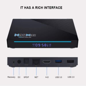 8GB 128GB H96 Max RK3566 Android TV Box RK3566 Quad Core Android 11.0 2.4G/5G WiFi 1000M LAN BT4.0 USB3.0 Support 4K 60fps H.265 HDR Box with i8 Keyboard