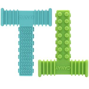 xtra tough sensory chew toys for autistic children (3-12 years old), teething, oral motor stimulation, adhd, spd - made for moderate & aggressive chewers (2pack)