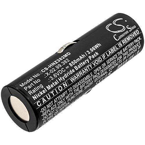 SCESMIA Replacement Battery for Heine Beta Handles, Ophthalmoscope Beta 200, Ophthalmoscope Beta 200s, Short F.O. Laryngoscope Handle 3.6V/6600mAh