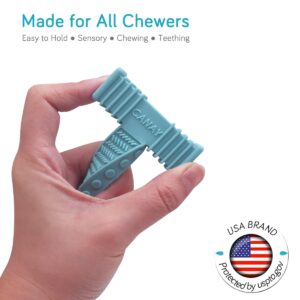 Xtra Tough Sensory Chew Toys for Autistic Children (3-12 Years Old), Teething, Oral Motor Stimulation, ADHD, SPD - Made for Moderate & Aggressive Chewers (2Pack)