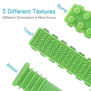 Xtra Tough Sensory Chew Toys for Autistic Children (3-12 Years Old), Teething, Oral Motor Stimulation, ADHD, SPD - Made for Moderate & Aggressive Chewers (2Pack)