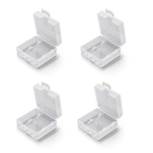 plastic battery hoders for 2 slots 18350 battery,18350 battery organizer storage case 4 pack