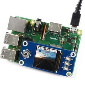 Waveshare 1.3 Zoll LCD Display HAT for Raspberry Pi, 240x240 IPS, SPI, Joystick & 3X Buttons