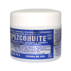 DEL INDIO PAPAGO Facial Day Skin Cream with Tepezcohuite 60g Small - Corporal Colageno Y Vitamina E - Hydrates the Skin