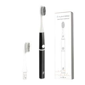 flexforce sonic electric intelligent battery-operated electric toothbrush soft dupont replace the mounting brush head v1 the sky black