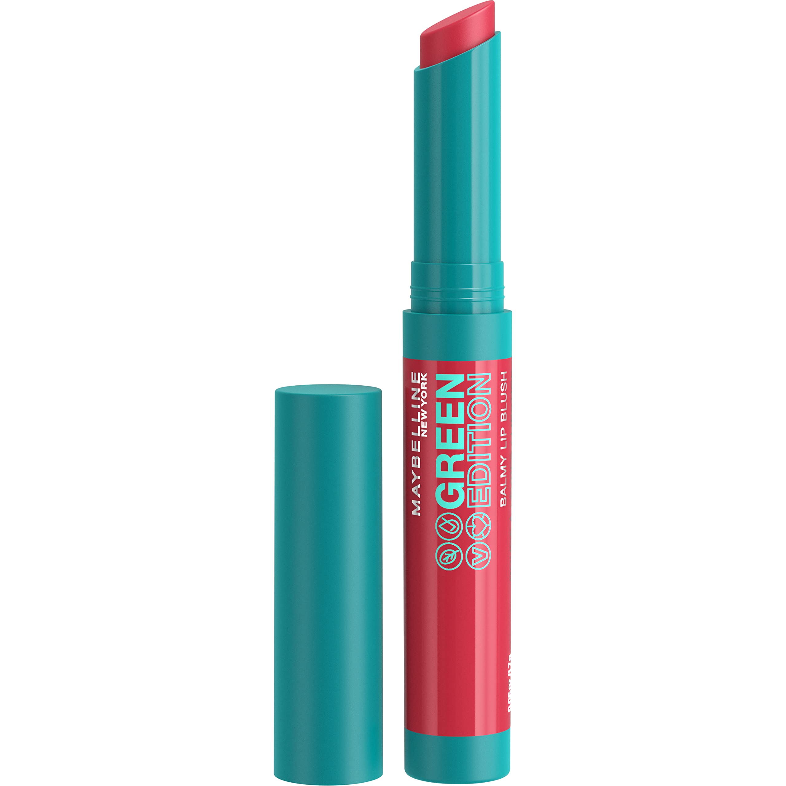 Maybelline Green Edition Balmy Lip Blush, Formulated With Mango Oil, Dusk, Cherry Pink, 1 Count