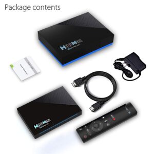 8GB 128GB H96 Max RK3566 Android TV Box RK3566 Quad Core Android 11.0 2.4G/5G WiFi 1000M LAN BT4.0 USB3.0 Support 4K 60fps H.265 HDR Box with i8 Keyboard