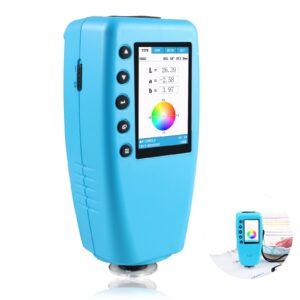 precise portable color analyzer digital color reader with 8mm aperture and true -color display test kit, catudiy handheld colorimeter monitor testing color difference meter for multi-purpose