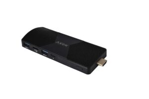 fanless axon lan mini pc stick, intel gemini lake 41 series processor, windows 10 pro, 8gb ram + 128gb emmc. support 4k hd, 2.4/5g wifi, bt 4.0