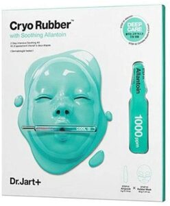 jart plus dr.jart dermask cryo rubber facial mask pack (4 types) new upgrade ampoule + rubber mask 2 step kit (soothing allantoin)