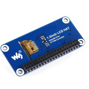 Waveshare 1.3 Zoll LCD Display HAT for Raspberry Pi, 240x240 IPS, SPI, Joystick & 3X Buttons