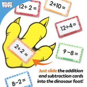 Dino Stomp Addition and Subtraction Games I Math Games for Kindergarten I Math Toys for Kids 5-7 I Addition and Subtraction Flashcards I Addition Games I Educational Kids Games