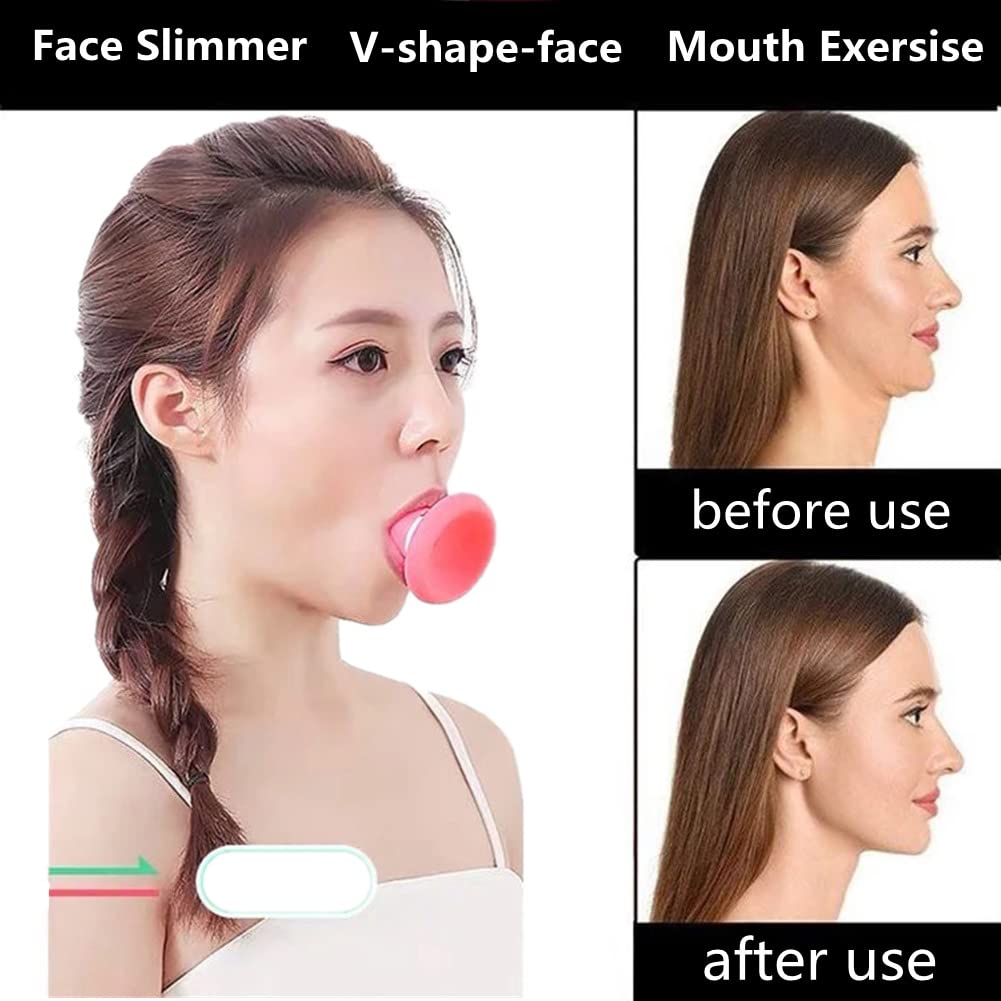 SURORAIN Face Exerciser, Facial Yoga for Skin Tighten Firm, Jaw Exerciser, Double Chin Breathing Exercise Device Jaw Face Slimmer for Women and Men