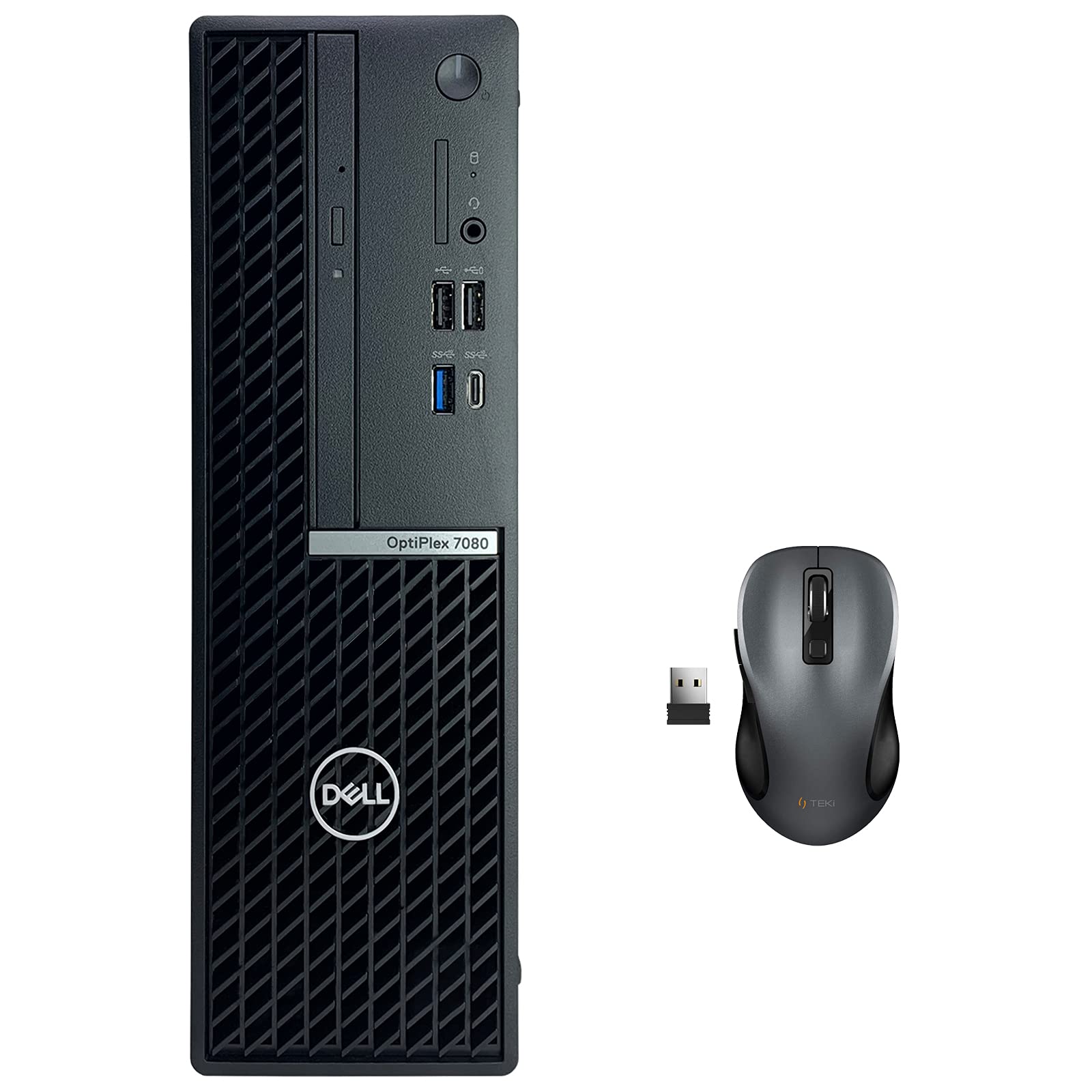 Dell OptiPlex 7080 SFF Small Form Factor Desktop Computer - 10th Gen Intel Core i7-10700 8-Core up to 4.80 GHz CPU, 8GB RAM, 1TB Solid State Drive, Intel UHD Graphics 630, DVD Writer, Windows 10 Pro