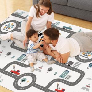 nuopeng foldable baby play mat crawling mat kids folding mat large xpe foam portable lightweight waterproof double side indoor or outdoor using non toxic for babies, infants, toddlers