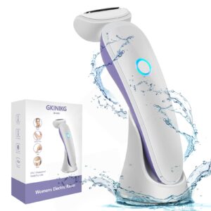 electric razors for women electric shaver for women bikini trimmer womens electric razor painless body hair removal for legs arm underarms pubic wet&dry ipx7 waterproof rechargeable with stand