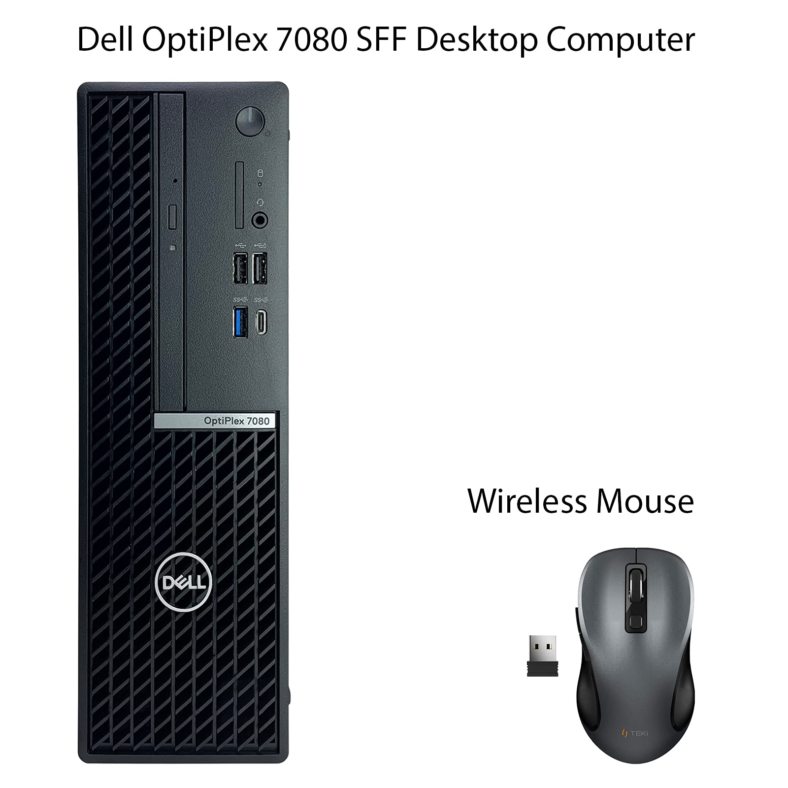 Dell OptiPlex 7080 SFF Small Form Factor Desktop Computer - 10th Gen Intel Core i7-10700 8-Core up to 4.80 GHz CPU, 8GB RAM, 1TB Solid State Drive, Intel UHD Graphics 630, DVD Writer, Windows 10 Pro