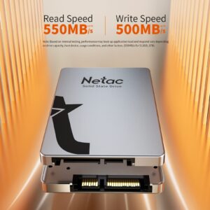 Netac 2TB Internal SSD Up to 550MB/s SATA III 6Gb/s 2.5" Internal Solid State Drive 3D NAND Easy to Install for Laptop Computer Upgrade Speed Game