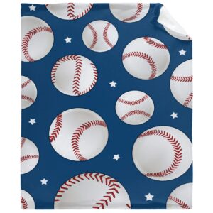 aozyhug baseball soft throw blanket flannel swaddle blanket boys, girls, infant, newborn receiving blankets toddler and kids blankets for crib stroller (30"x40" inches)