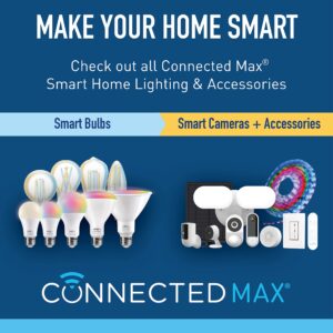 Cree Connected Max Smart Indoor Camera, 1080P HD Smart Video Camera with Optional 24-7 Recording, Motion & Sound Detection, Bluetooth + WiFi, White, 2.4 GHz, 1 Camera