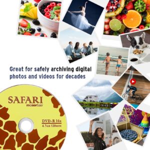 Moserbaer Safari DVD-R 16X 4.7GB Branded Logo Recordable Media Disc-50 Pack Spindle