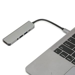 USB C Hub, Type C to Audio PD USB 3.0 Hub 5Gbps Transmission for Mouse for Keyboard