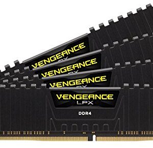 Corsair Vengeance LPX 128GB (4x32GB) DDR4 3600MHz C18 AMD Optimized Desktop Memory (High Performance Overclocking, Pure Aluminum Heatspreader, Custom Performance PCB) Black