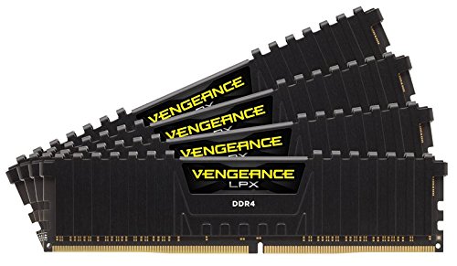 Corsair Vengeance LPX 128GB (4x32GB) DDR4 3600MHz C18 AMD Optimized Desktop Memory (High Performance Overclocking, Pure Aluminum Heatspreader, Custom Performance PCB) Black