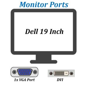 Dell 1907FPT LED Backlit |1280 x 1024 | 19 Inch Monitor, VGA and DVI Ports, 16.7 Million Colors, Horizontal and Vertical Viewing 130/140, Response Time 8ms (Renewed)