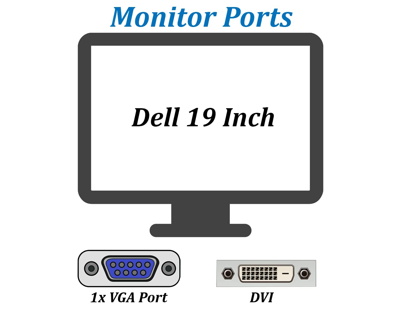 Dell 1907FPT LED Backlit |1280 x 1024 | 19 Inch Monitor, VGA and DVI Ports, 16.7 Million Colors, Horizontal and Vertical Viewing 130/140, Response Time 8ms (Renewed)