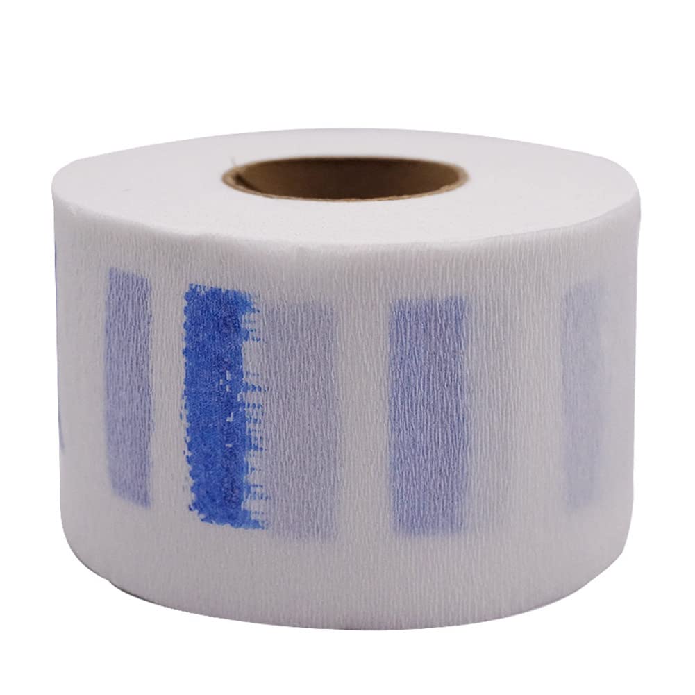 QUUPY 2 Roll Disposable Barber Paper Neck Strips Hairdressing Collar Stretchy Neck Covering Paper Towel for Hairdressers and Barbers or Household Use