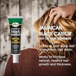 Difeel Hot Oil Hair Treatment with Jamaican Black Castor Oil 1.5 oz. (Pack of 2)