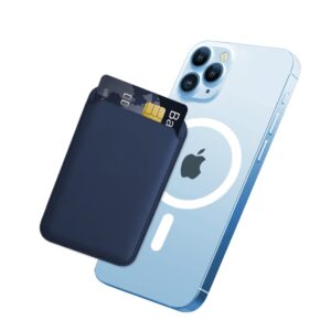 twzkg magnetic card wallet holder with magsafe for iphone 16/15/14/13/12 series,blue