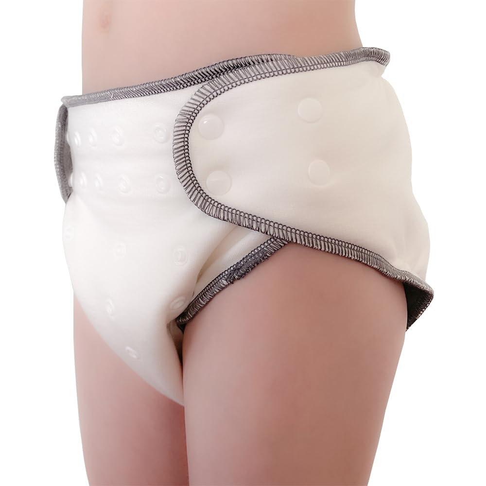 Special Needs Big Kids' Absorbent Briefs: Fitted Cloth Diaper for Incontinence and Bedwetting, Age 6-16 Years (Junior 1)