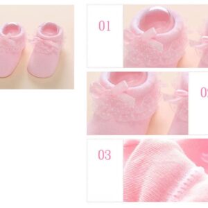 foohinck Baby Girl Clothes 0 to 3 Months Newborn Rompers Clothes Bow Lace Princess Baby Jumpsuit 0-3 Months Infant