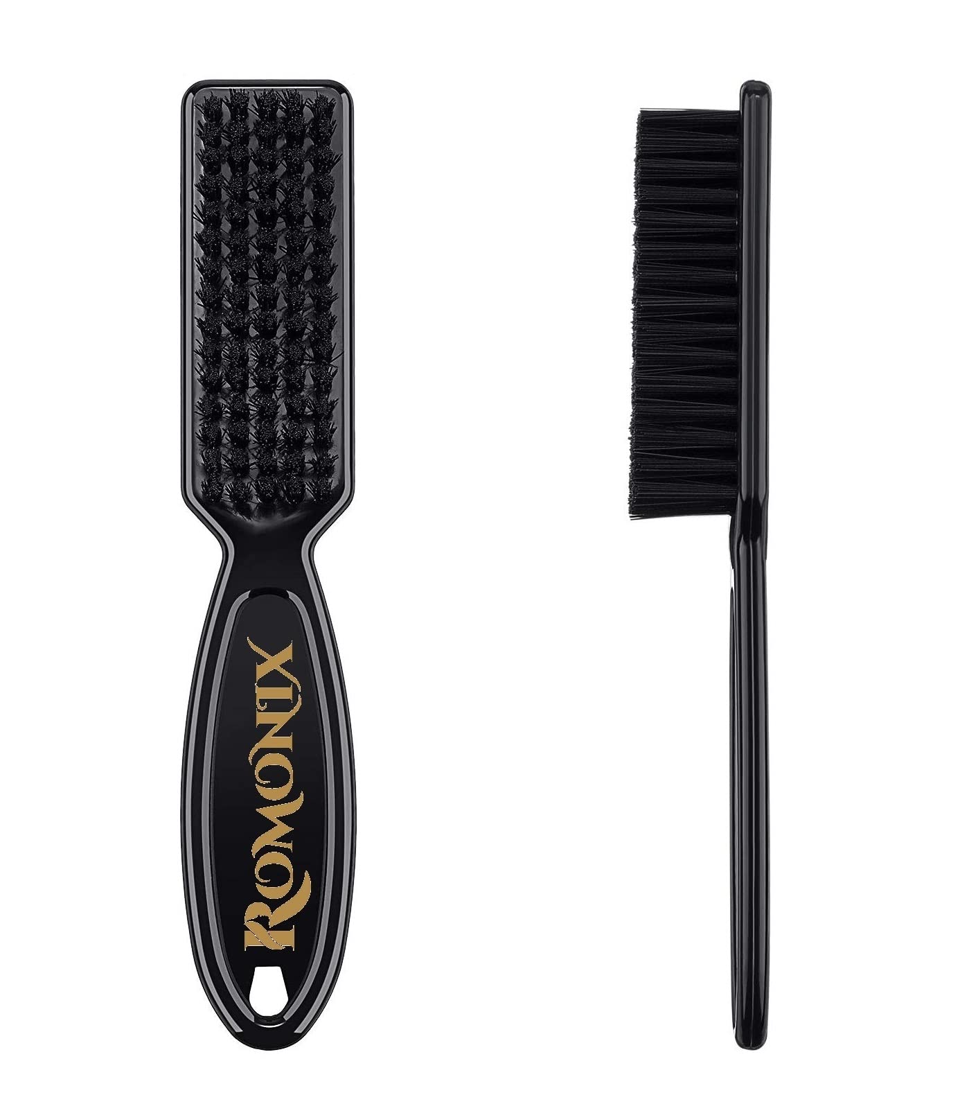 ROMONIX Barber Blade Cleaning Brush Hair Clipper Brush Nail Brush Tool for Cleaning Clipper (Black)