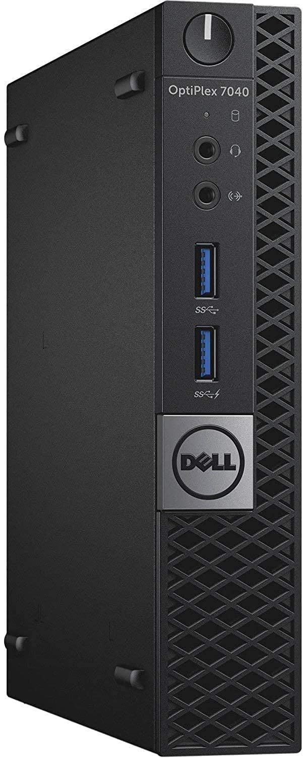 Dell Optiplex 7040 Micro Desktop Computer PC, Intel Quad Core i5, 16GB RAM, 1 TB SSD, Windows 10 Pro, 23.6 Periphio Monitor, New Periphio Webcam, Periphio Wireless Keyboard & Mouse (Renewed)