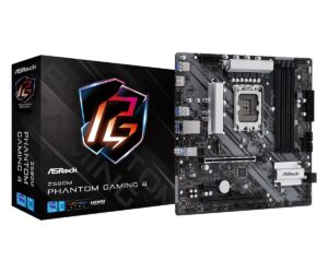 asrock z690m phantom gaming 4 supports 12th gen intel® core™ processors (lga1700) motherboard