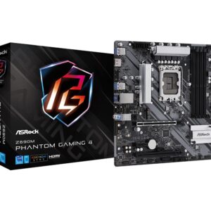 ASROCK Z690M Phantom Gaming 4 Supports 12th Gen Intel® Core™ Processors (LGA1700) Motherboard