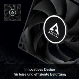 ARCTIC F8 (5 Pack) - 80 mm Standard Case Fan, Quiet Motor, Computer, Push- or Pull Configuration, Fan Speed: 2000 RPM - Black