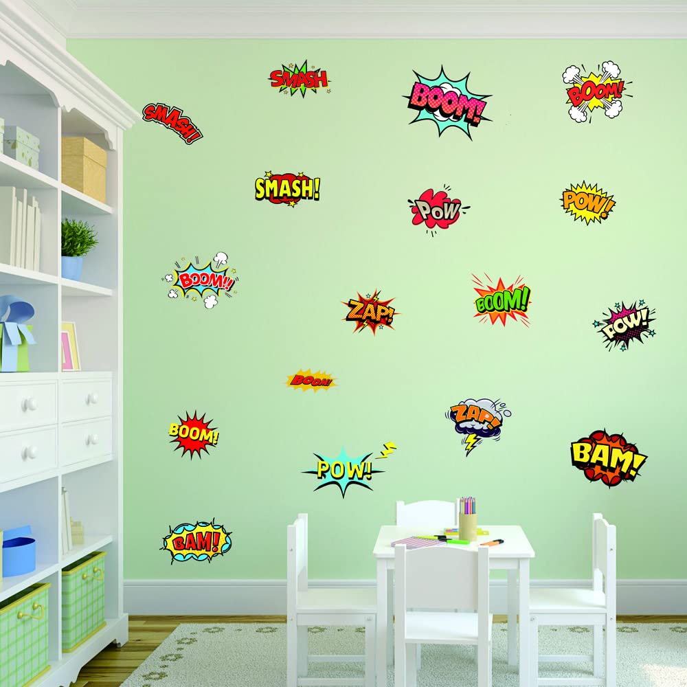 Superhero Wall Decals Wall Sticker Kids Room Resources Superhero Sayings Wall Decals Removable Superhero Party Stickers Playroom Living Room Décor