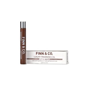 finn & co. white sand luxury rollerball fragrance oil for women and men (.34 oz / 10 ml)