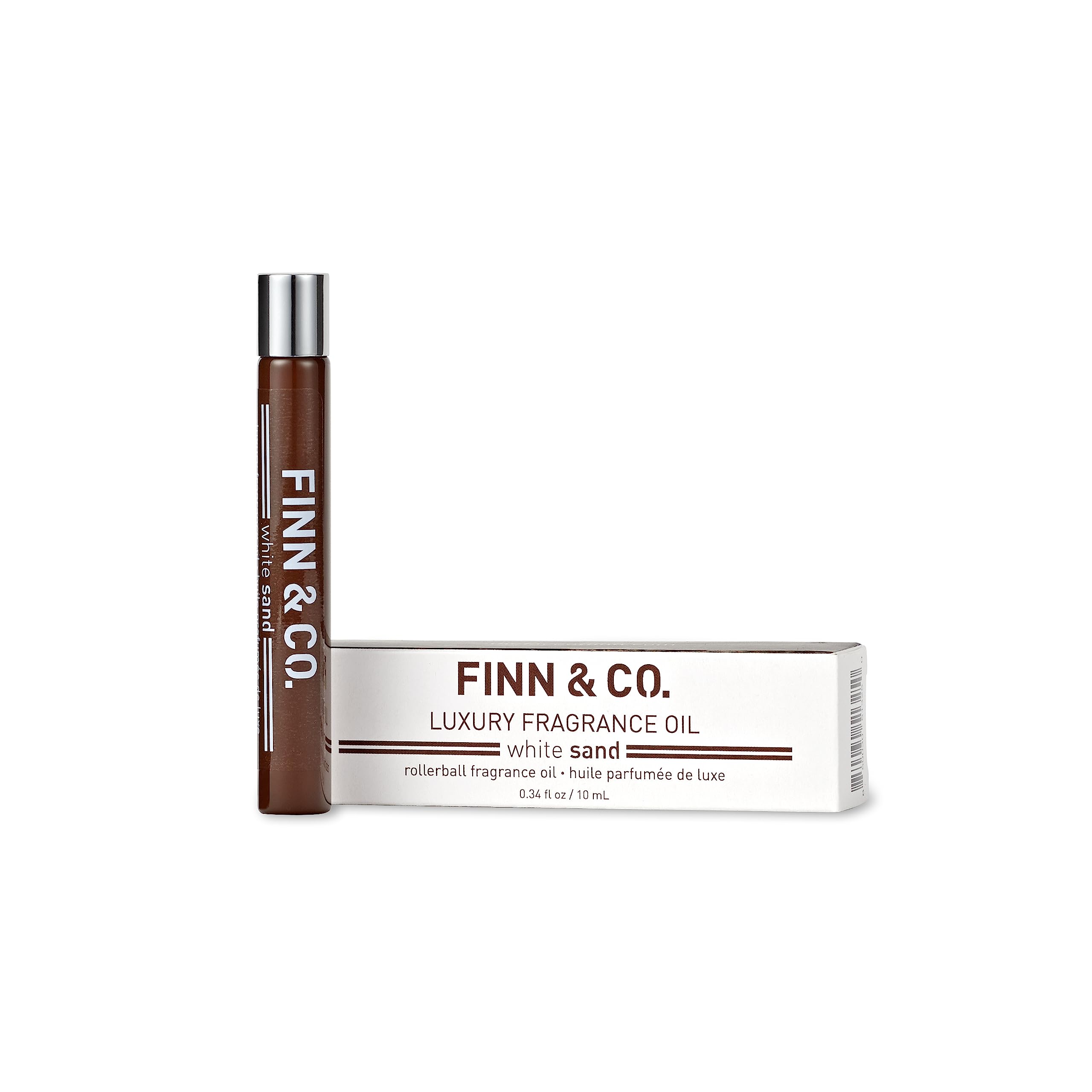 FINN & CO. White Sand Luxury Rollerball Fragrance Oil for Women and Men (.34 oz / 10 mL)