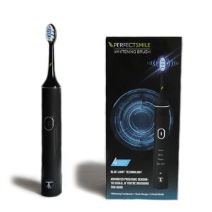 CRI Naturals Perfect Smile Whitening Electric Toothbrush, Gets Teeth 3 Shades Whiter in 7 Days, Clinically Tested & Dentist Approved, LED Technology with 4 Brushing Modes