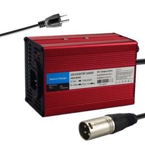 hogardsujia 24v 8a battery charger with xlr connector power supply for 1450, m51, sunrise medical