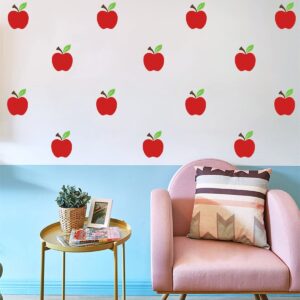 Red Apples Wall Stickers for Kids Room,Boys Girls Bedroom Decoration Wall Decals Baby Nursery Mural BK022 (Red)