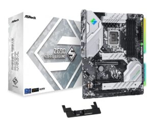 asrock steel legend intel z690 lga 1700 atx ddr4-sdram motherboard