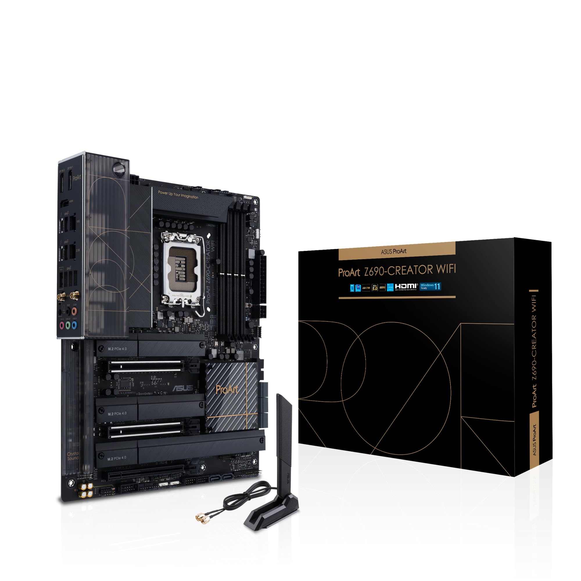 Asus ProArt Z690-CREATOR WIFI Desktop Motherboard - Intel Chipset - Socket LGA-1700 - Intel Optane Memory Ready - ATX