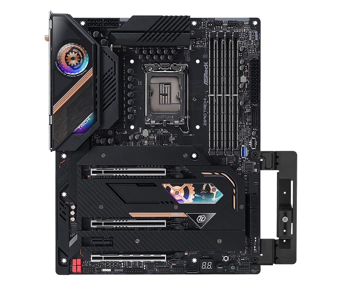 ASROCK Z690 Taichi Socket LGA1700/ Intel Z690/ DDR5/ AMD Crossfire/ SATA3&USB3.2/ M.2/ WiFi/ATX Motherboard