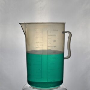 TN LAB Beaker Pitcher Measuring Cup Strong Handle Polypropylene Plastic Graduated 2000ml 2L Holds 2 Quarts 3-Pack